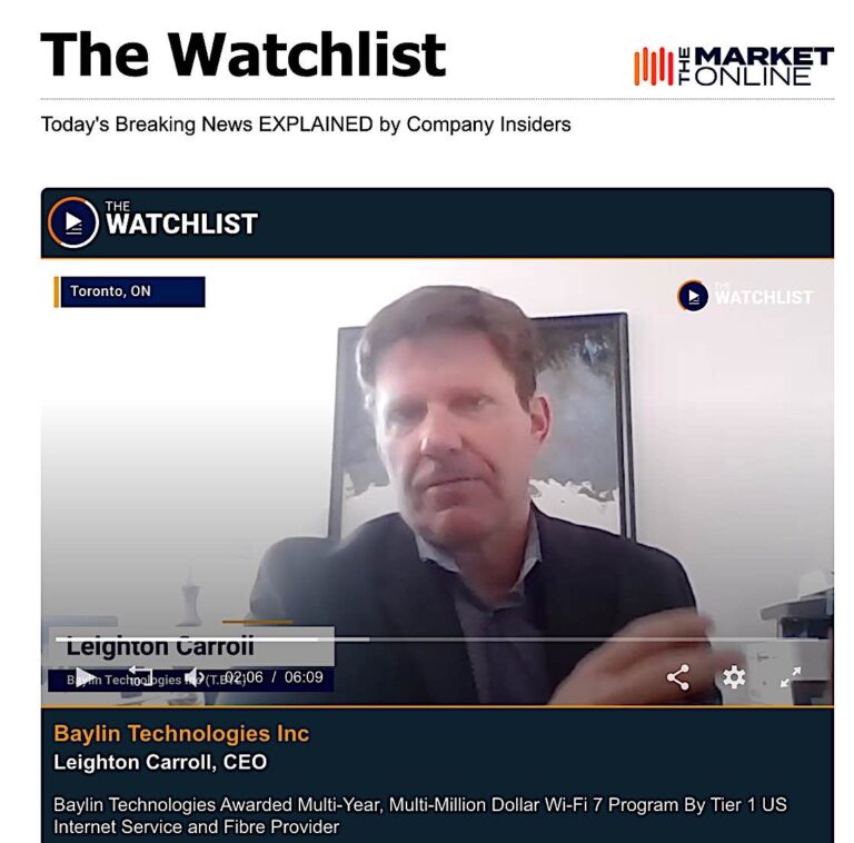 Interview with The Market Online (Stockhouse) with Baylin Technologies ...