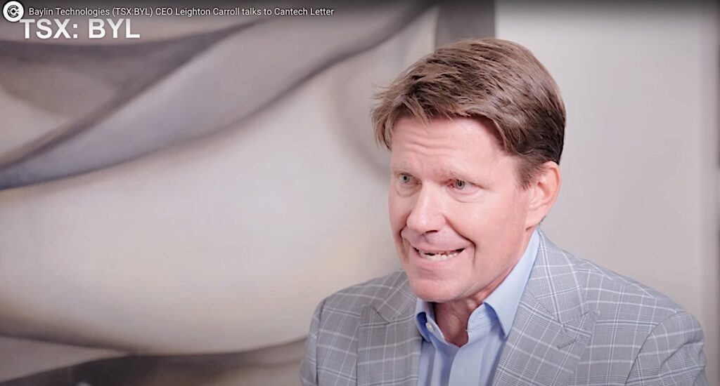 Baylin Technologies CEO Leighton Carroll interviewed by Cantech Letter - Baylin Technologies Inc.